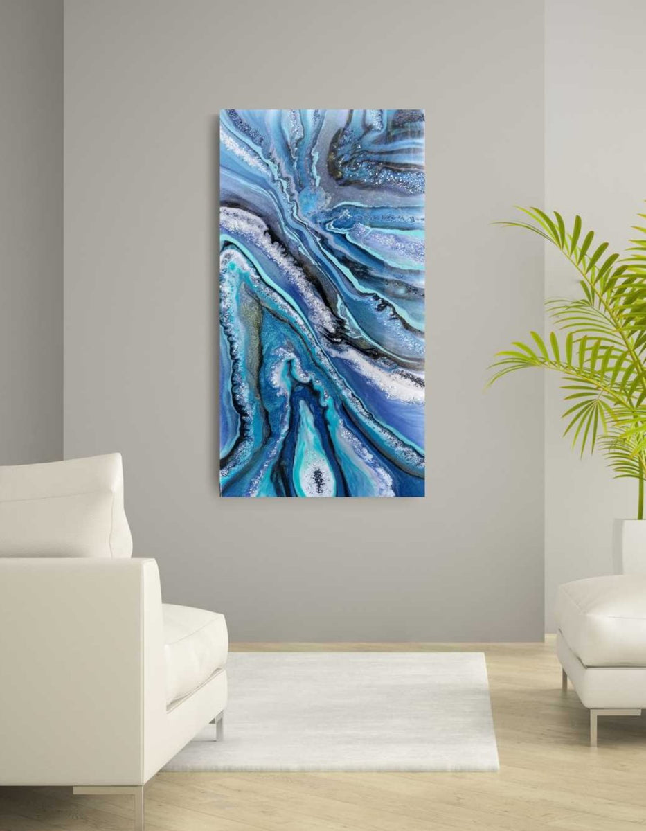 Modern Geode Art – Coastal Colors Art Co.